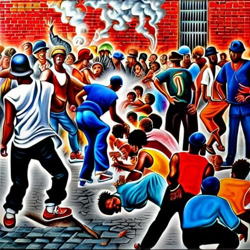 Bronx Riot - AI Generated Artwork - NightCafe Creator