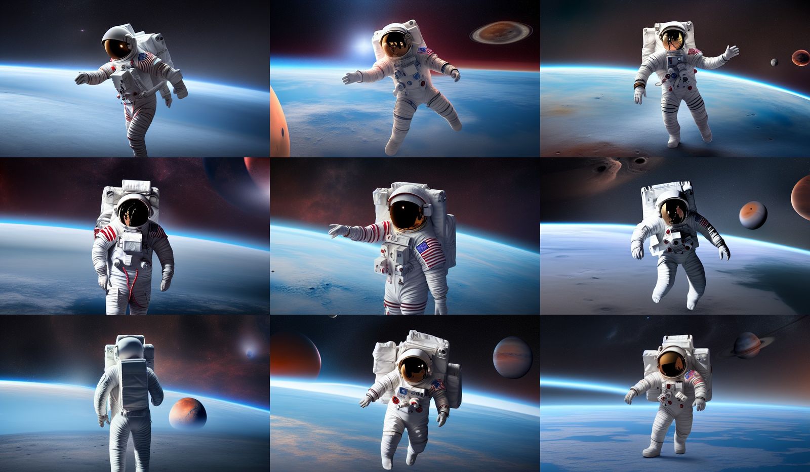 Astronaut floating 8k resolution concept art hyperrealism 3D shading 8k ...