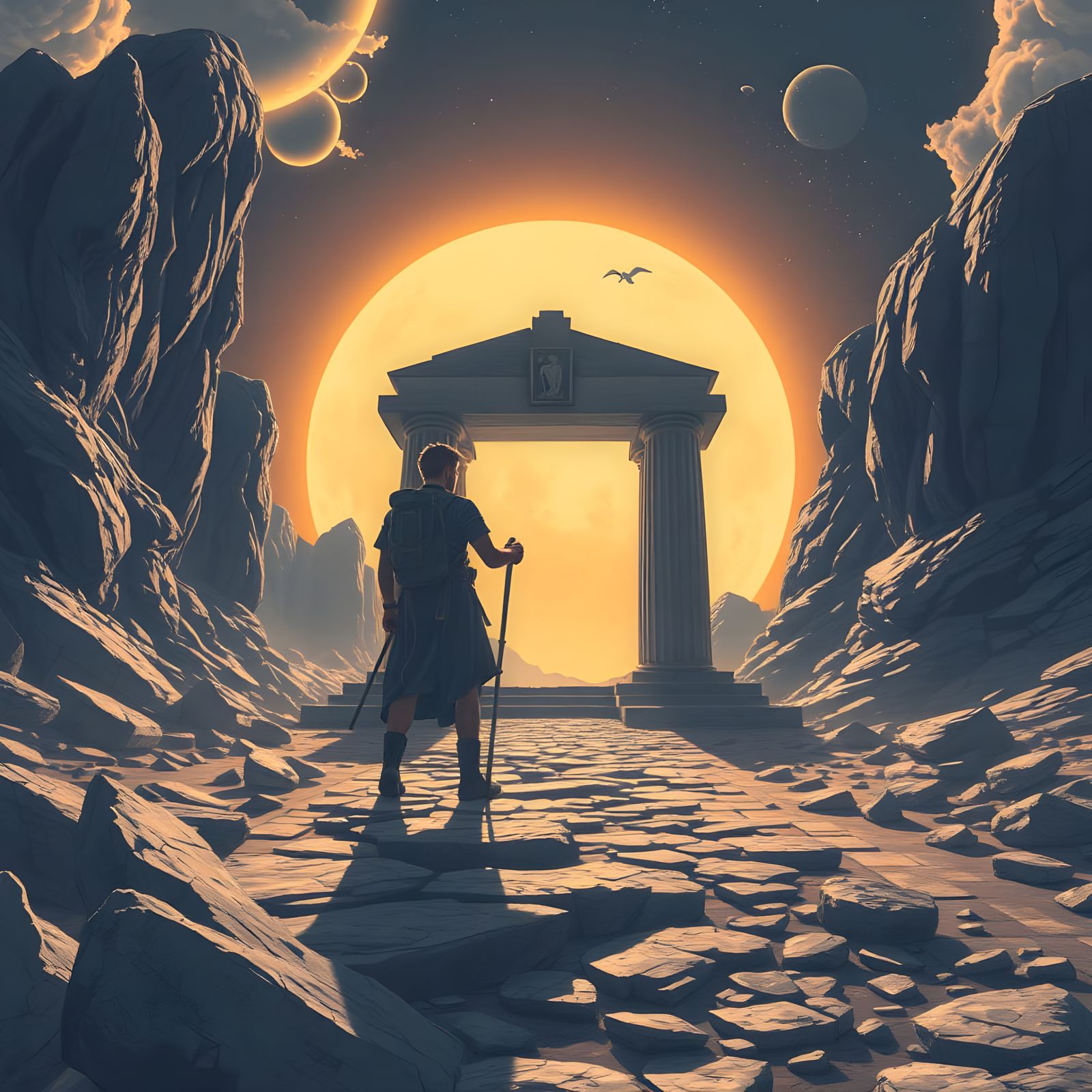 The Odyssey Gate - Ancient Greek Gate to the Sun in a Classi...