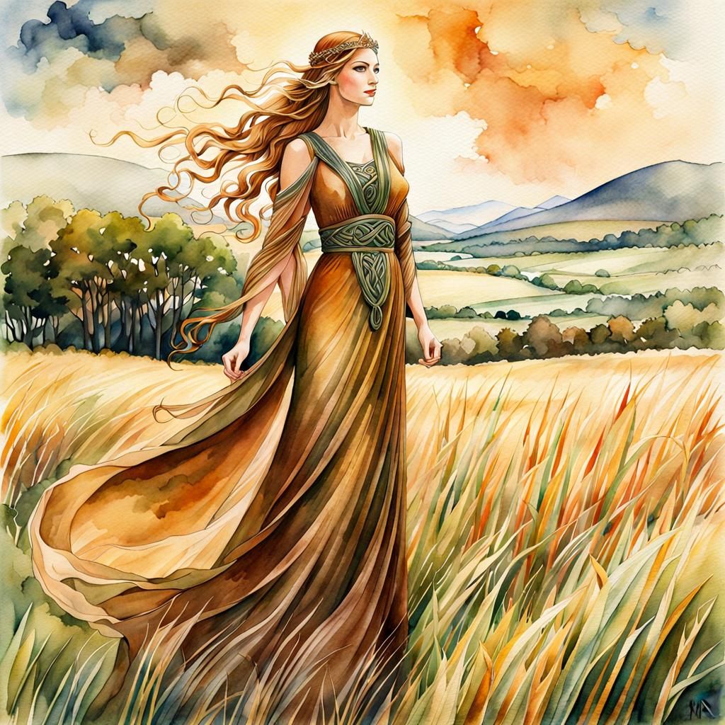 The goddess Macha- Daily challenge #750 - NightCafe