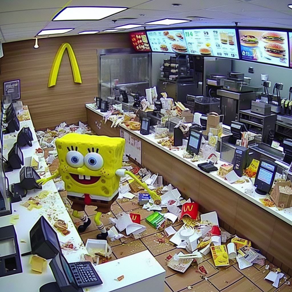 SpongeBob Destroying the Competition - AI Generated Artwork - NightCafe ...