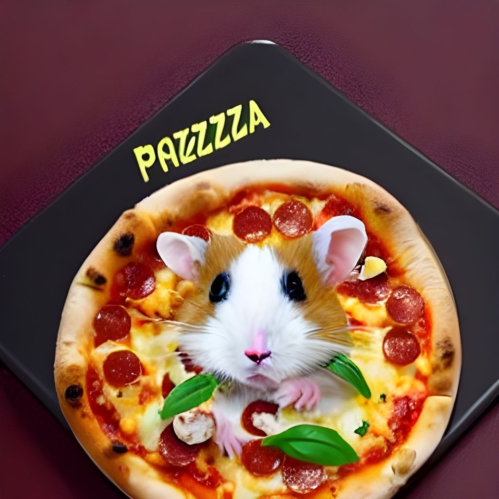 Hamster Pizza - AI Generated Artwork - NightCafe Creator