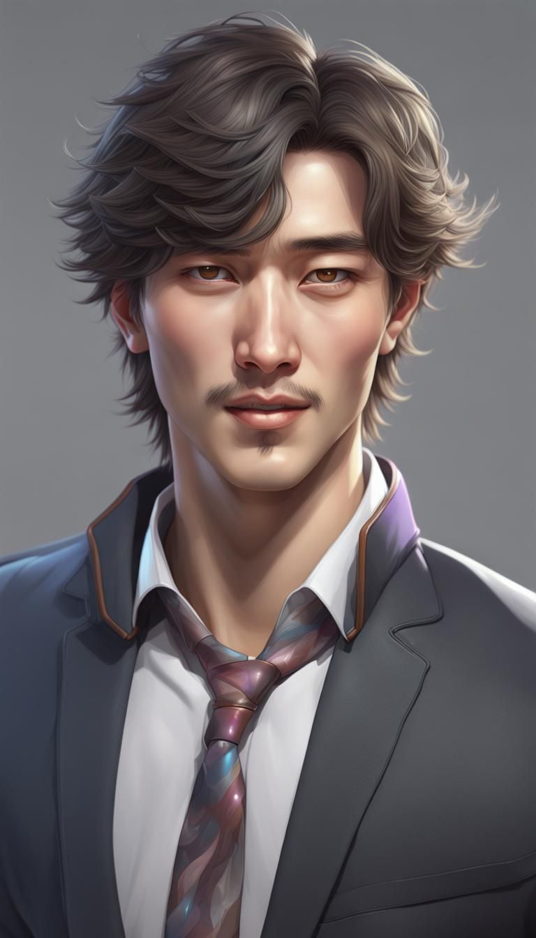 The Korean handsome man in job promoted to CEO, among many people, full ...