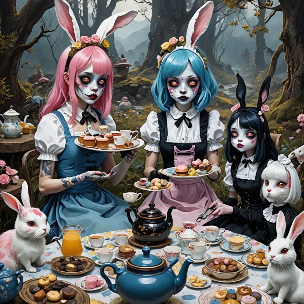 Tea Party - AI Generated Artwork - NightCafe Creator