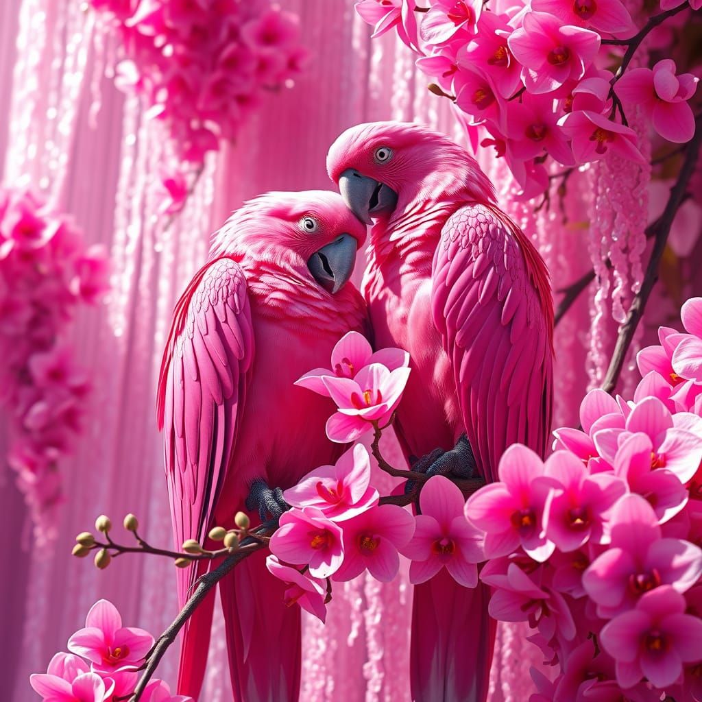 Parrots in Tender Love - Parrots in Tender Love