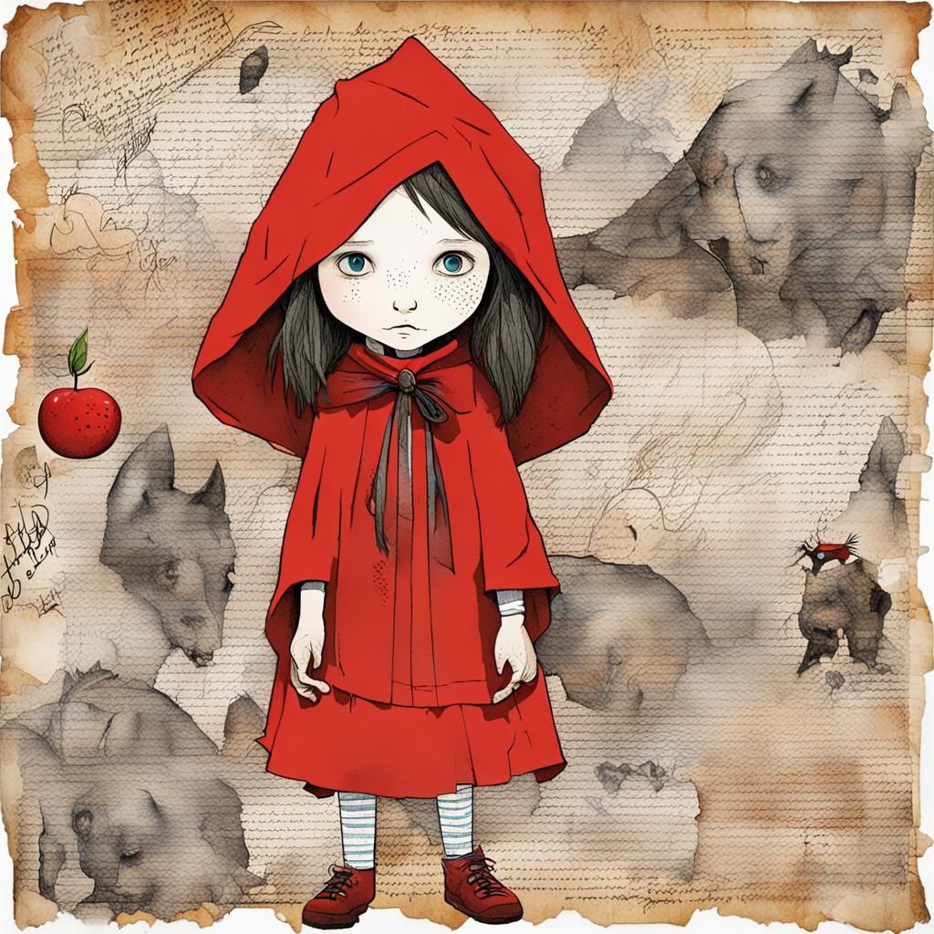 Little Red Riding Hood - AI Generated Artwork - NightCafe Creator