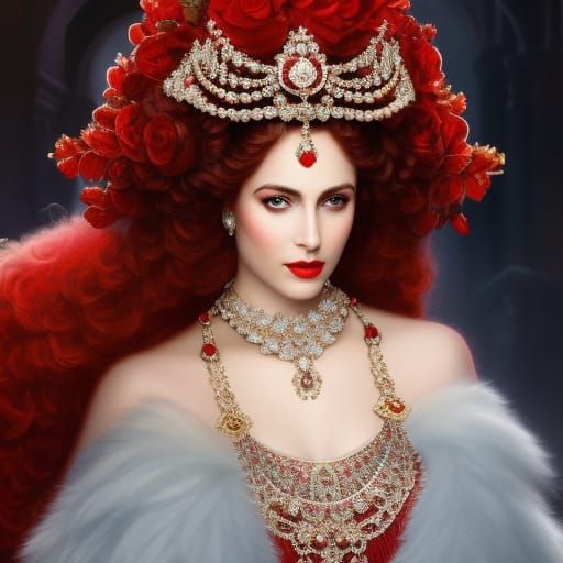 They call her the Red Queen - AI Generated Artwork - NightCafe Creator