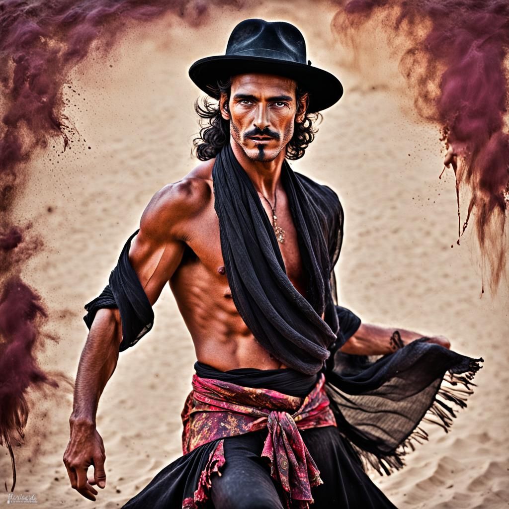 Gypsy Man - AI Generated Artwork - NightCafe Creator