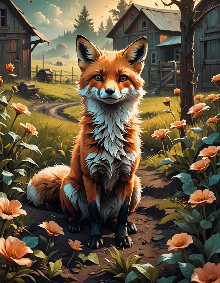 Wise old fox - AI Generated Artwork - NightCafe Creator