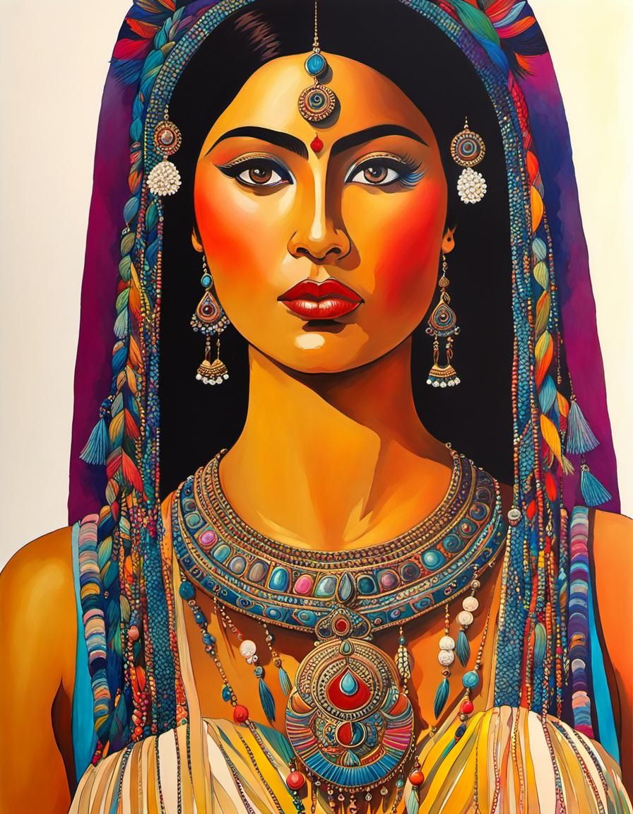 Inka Princess #111 (remixed of the 1st posted) - AI Generated Artwork ...