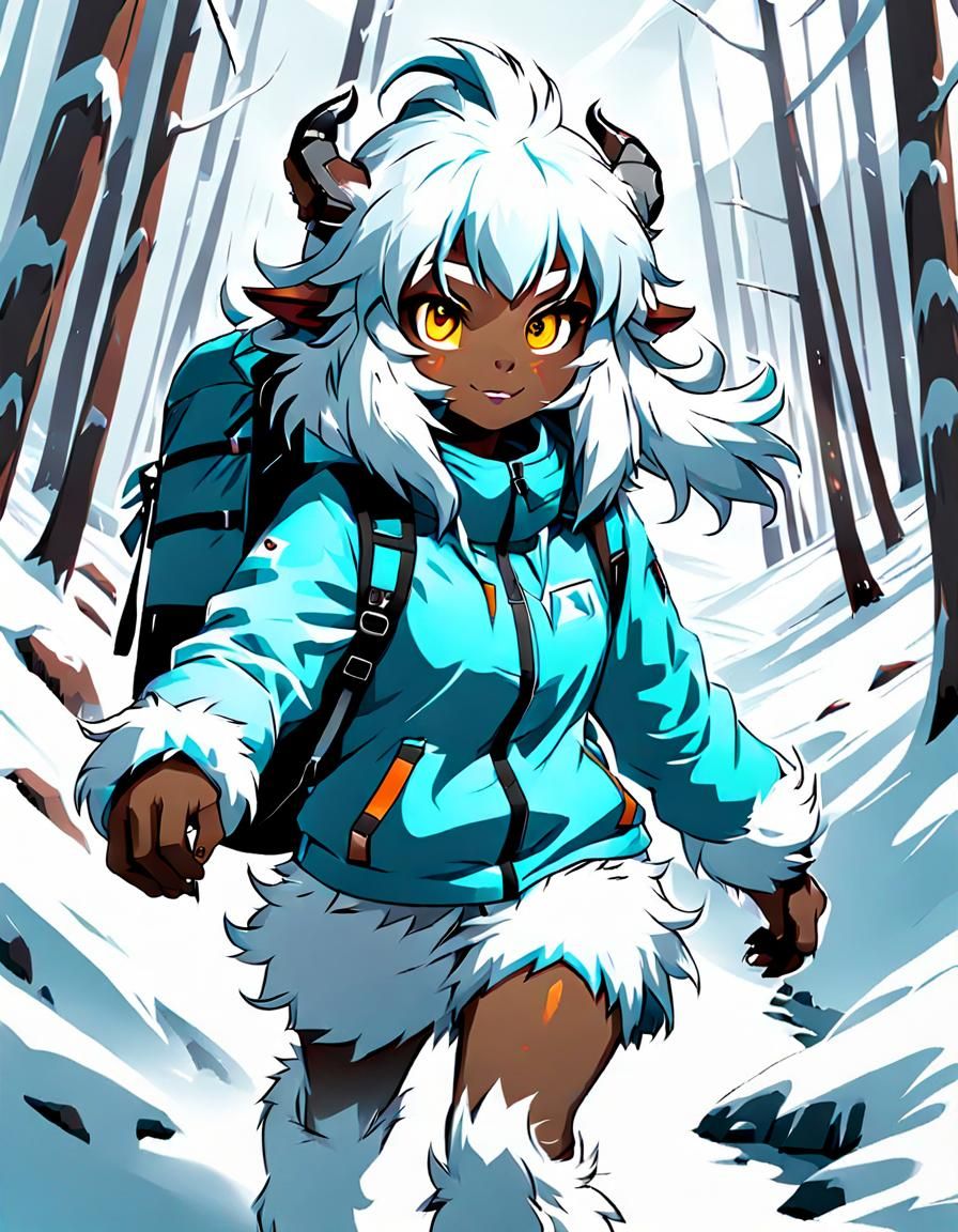 Yeti Girl - AI Generated Artwork - NightCafe Creator