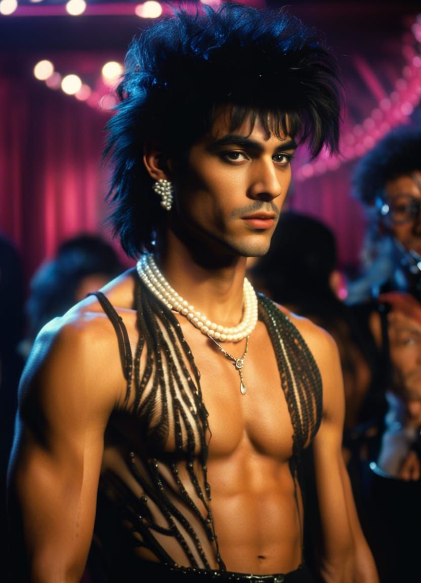 1980s New Wave Guy Enjoys a Night on the Town - AI Generated Artwork - NightCafe Creator