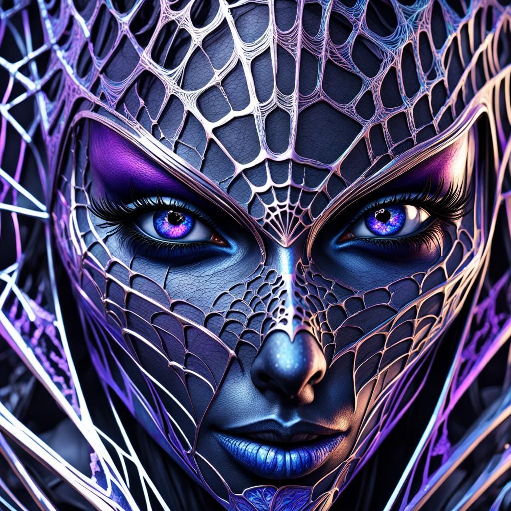 Facewear - Spiderweb - 1d - AI Generated Artwork - NightCafe Creator