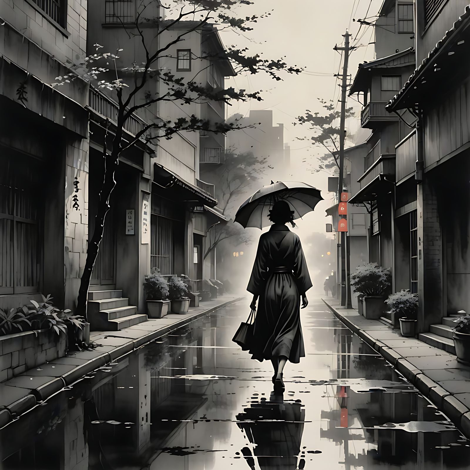 The Art of Painting Noire - Ethereal Noire Art Piece with C...