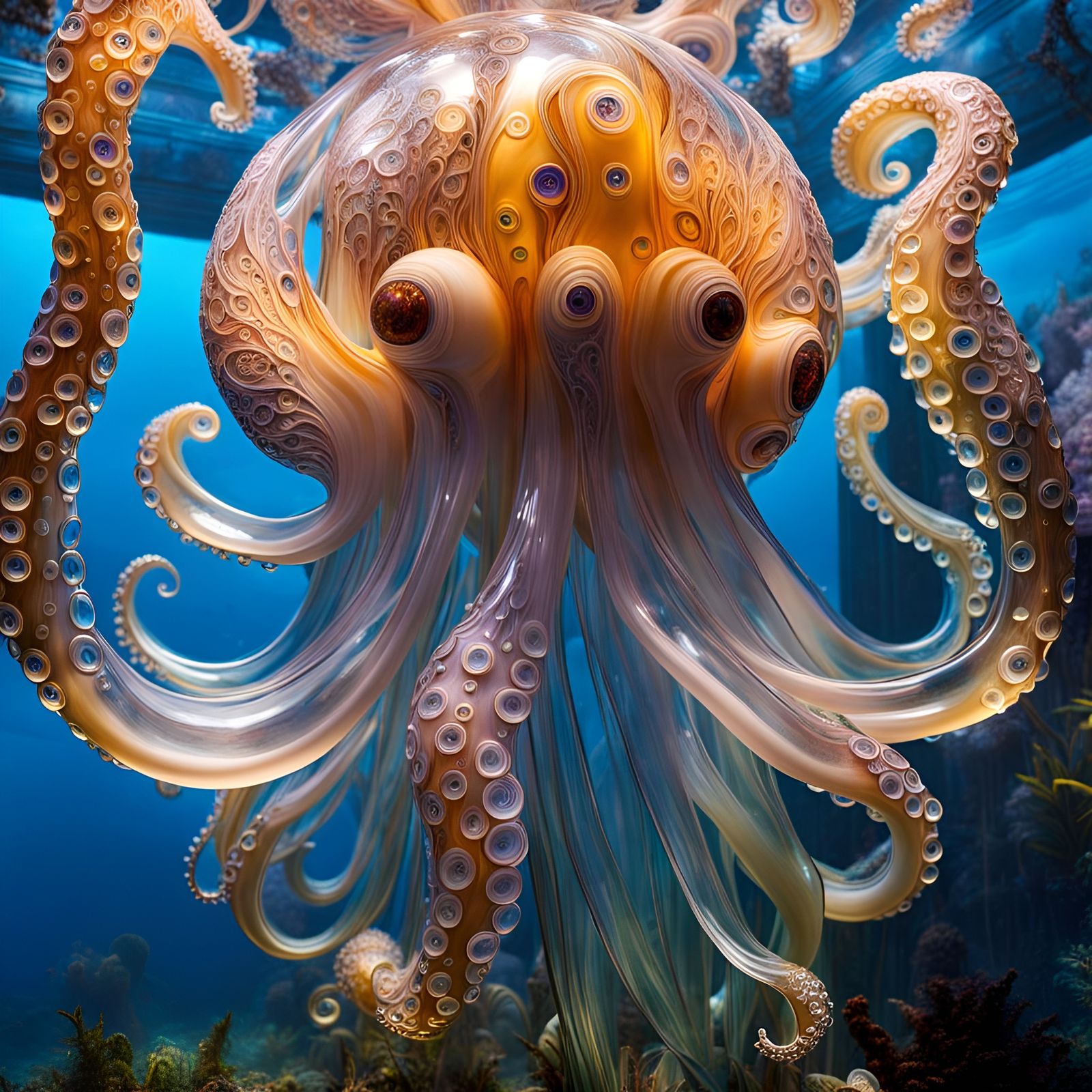 Octopus like creature brought back from a visit to another planet. - AI ...