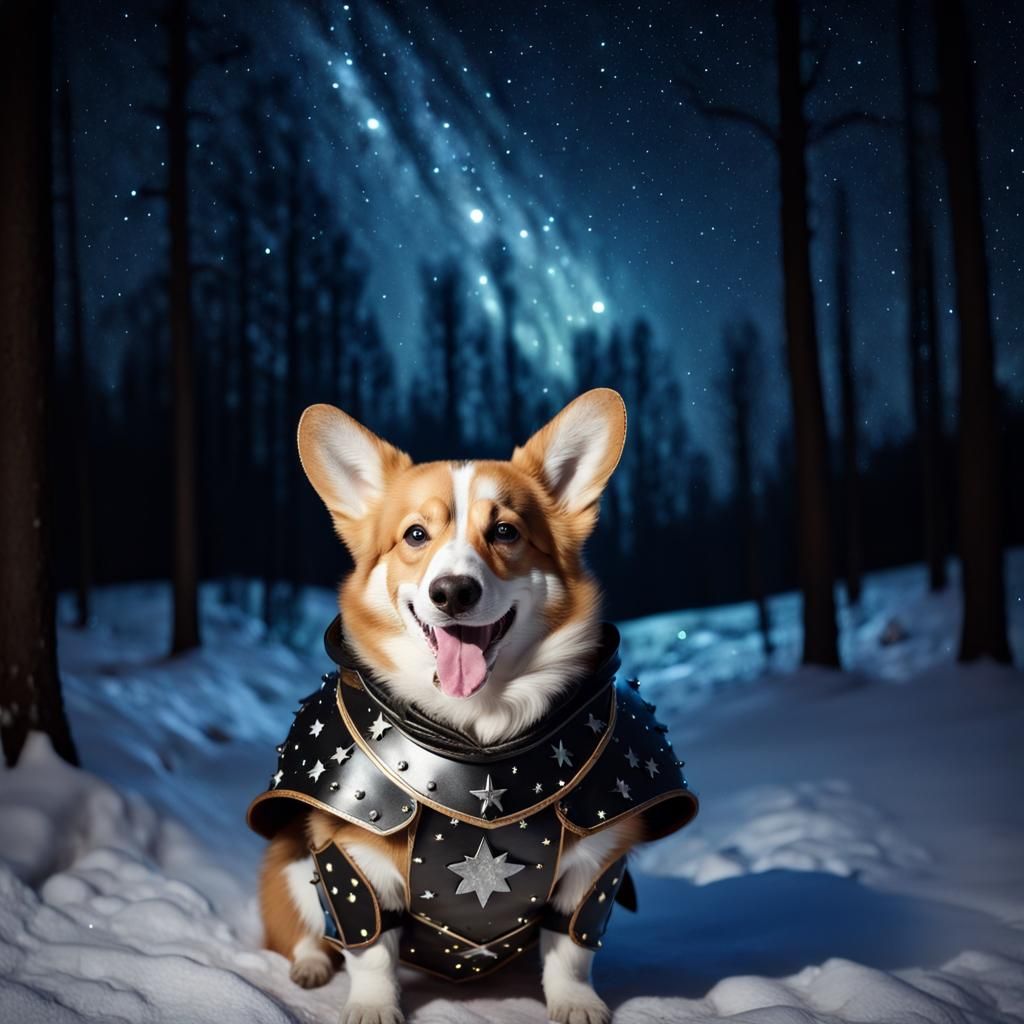 Corgi guard - AI Generated Artwork - NightCafe Creator