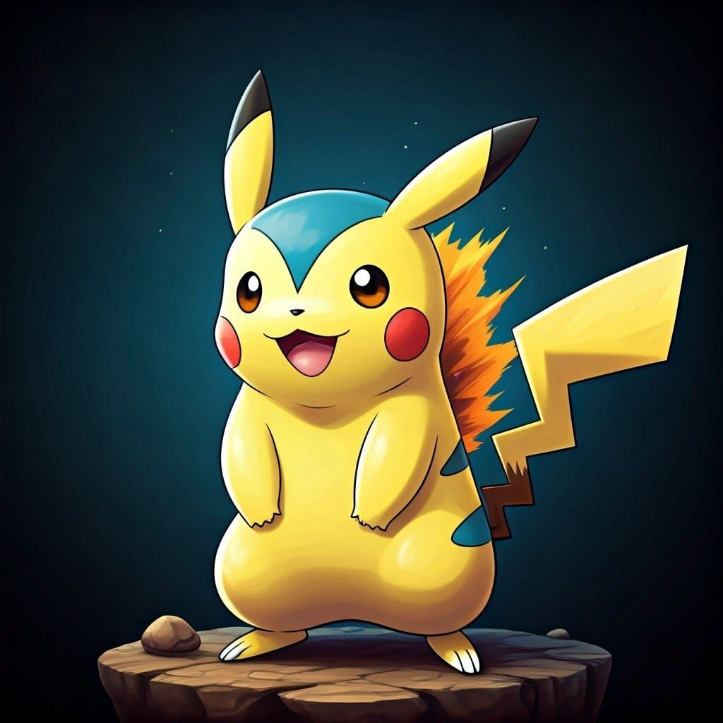 Pokemon Fusion: Pikachu & Cyndaquil