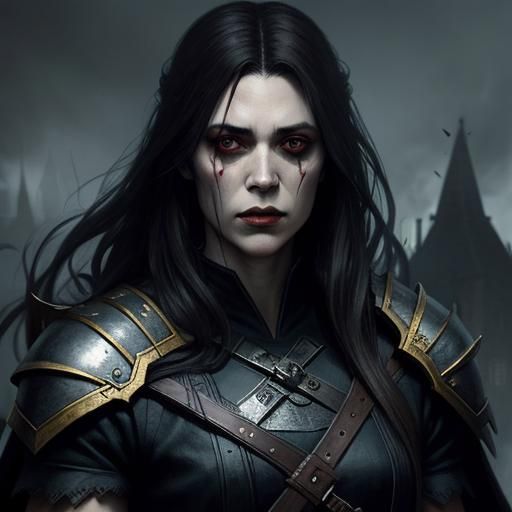 French girl, vampire viking warrior,