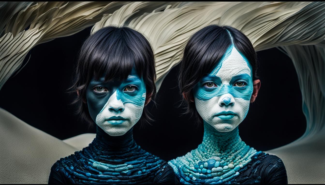 Two of the Blue - AI Generated Artwork - NightCafe Creator