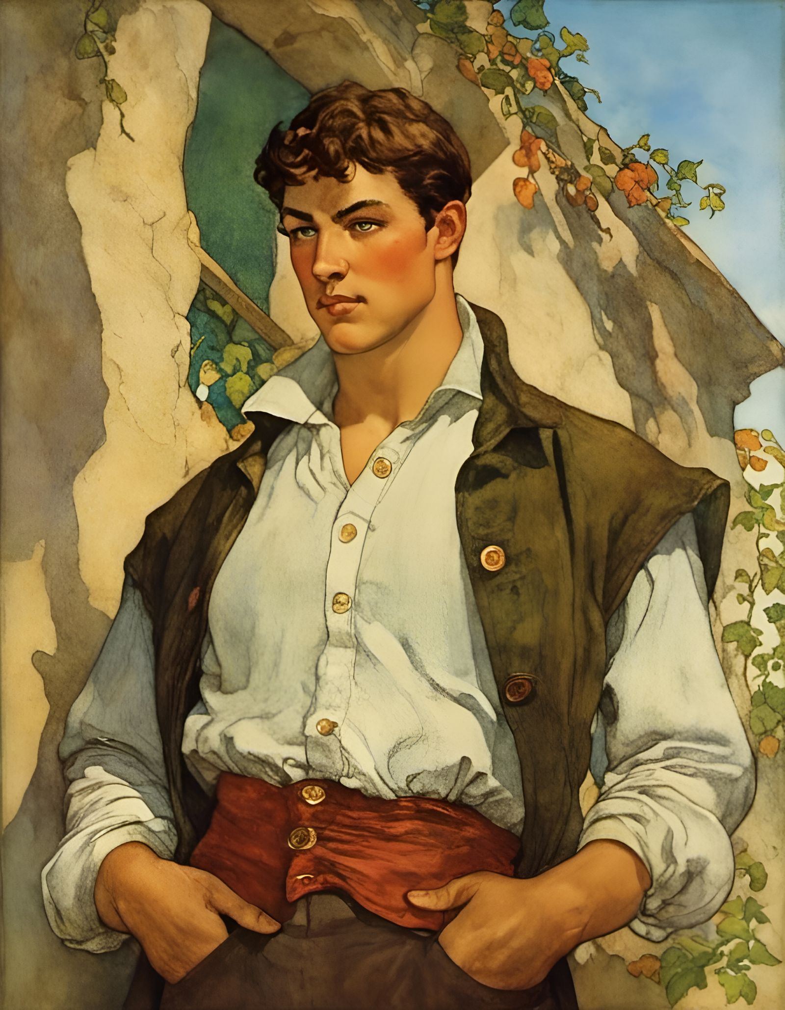 Handsome Farmboy - AI Generated Artwork - NightCafe Creator