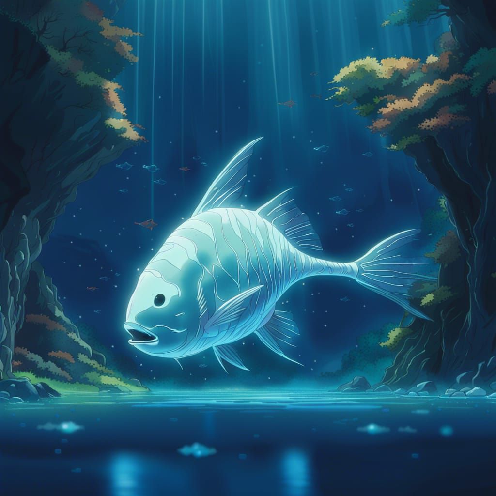 Ghost fish - AI Generated Artwork - NightCafe Creator