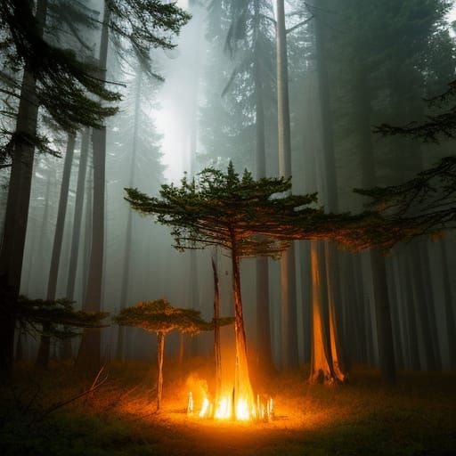 Fire ritual - AI Generated Artwork - NightCafe Creator