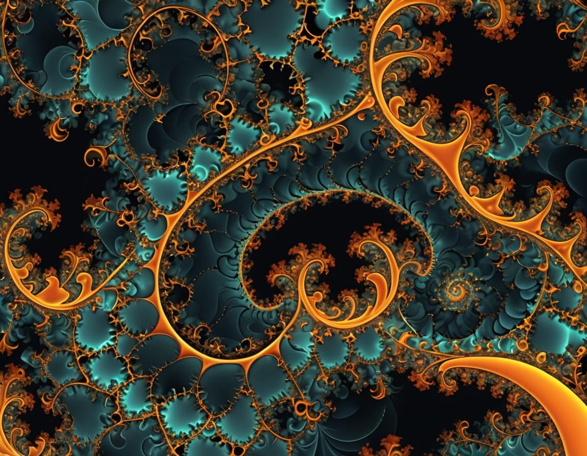 Mandelbrot Fractal Curve - AI Generated Artwork - NightCafe Creator