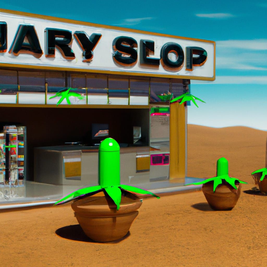 Weed Dispensary on Mars - AI Generated Artwork - NightCafe Creator