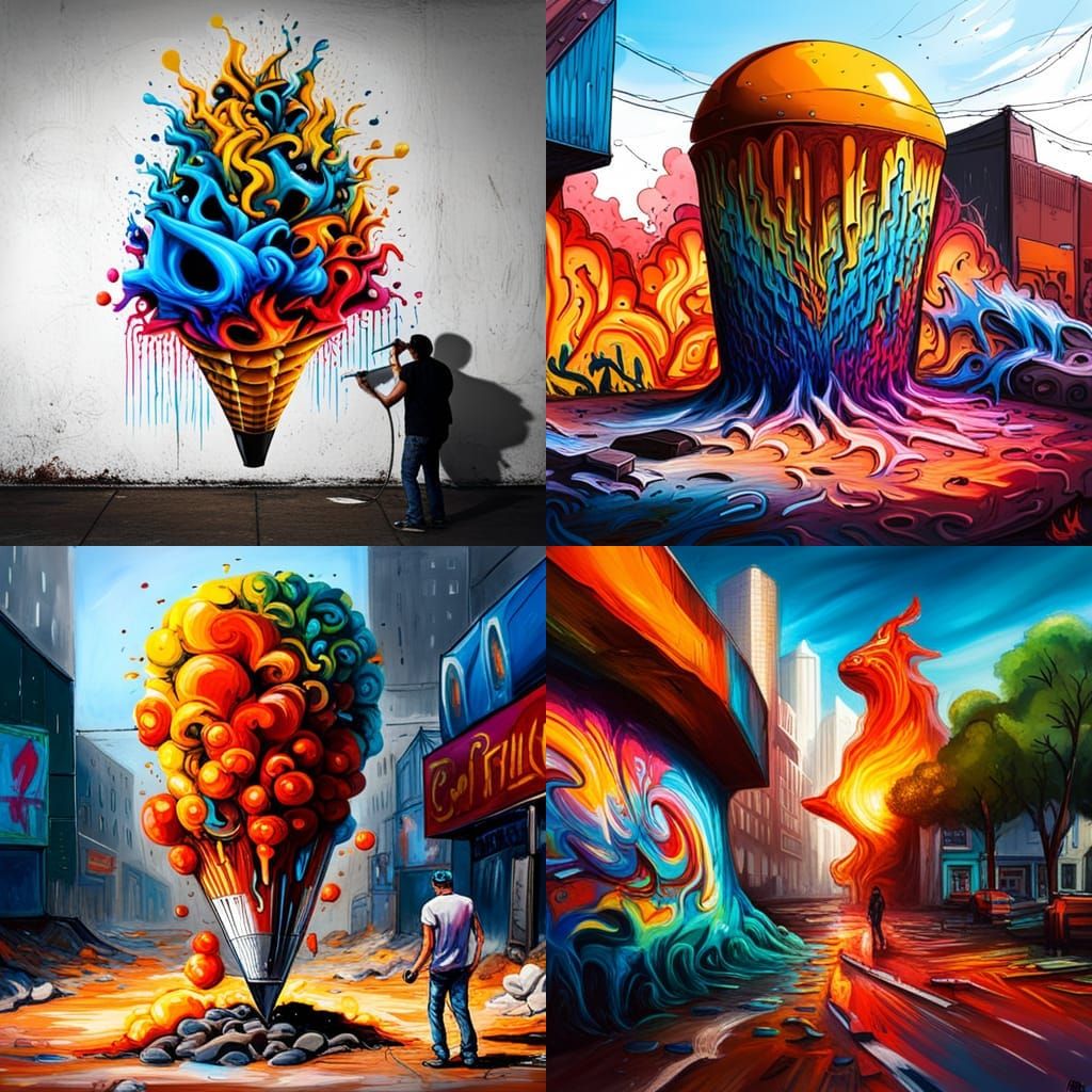 a cool geography cone closing in for the kill - AI Generated Artwork ...