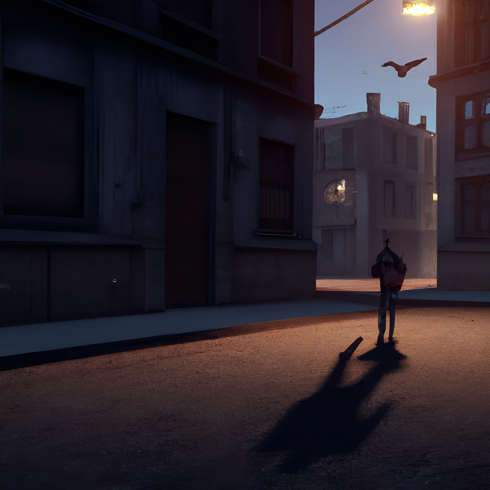 Dangerous shadow - AI Generated Artwork - NightCafe Creator