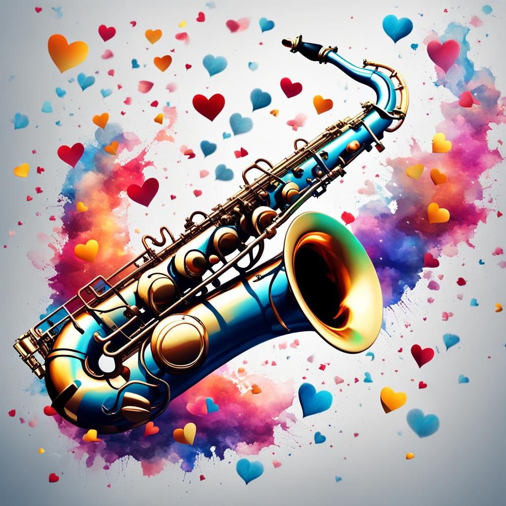 surreal saxophone - AI Generated Artwork - NightCafe Creator
