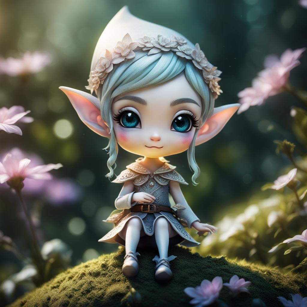 Talia the Tiny Transient Elf - AI Generated Artwork - NightCafe Creator