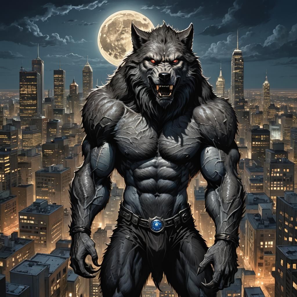 Massive werewolf - AI Generated Artwork - NightCafe Creator