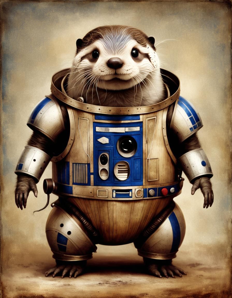 "Obese Otter in R2D2 Armor": photograph by Stephen Gammell - Gabriel ...