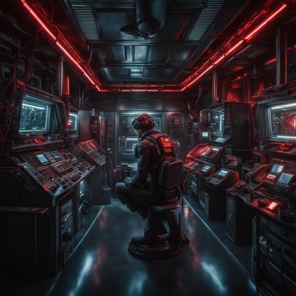 Monitoring room - AI Generated Artwork - NightCafe Creator