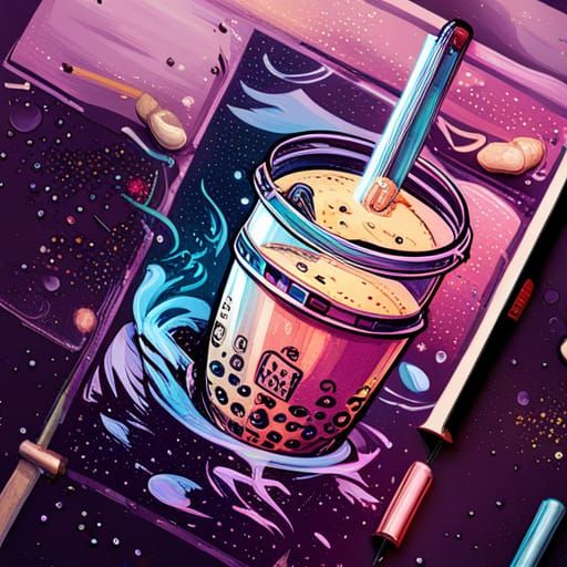 UPDATE- I GOT MY BOBA - AI Generated Artwork - NightCafe Creator