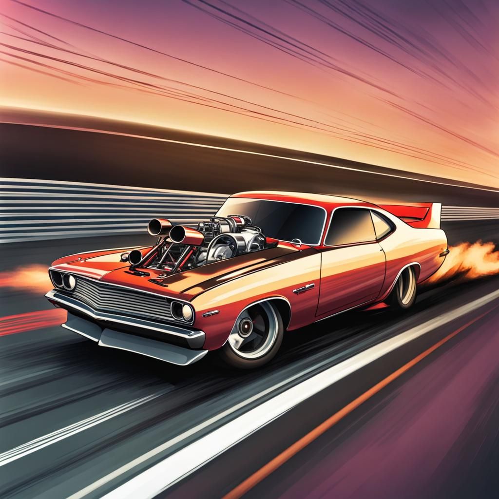 drag racing - AI Generated Artwork - NightCafe Creator