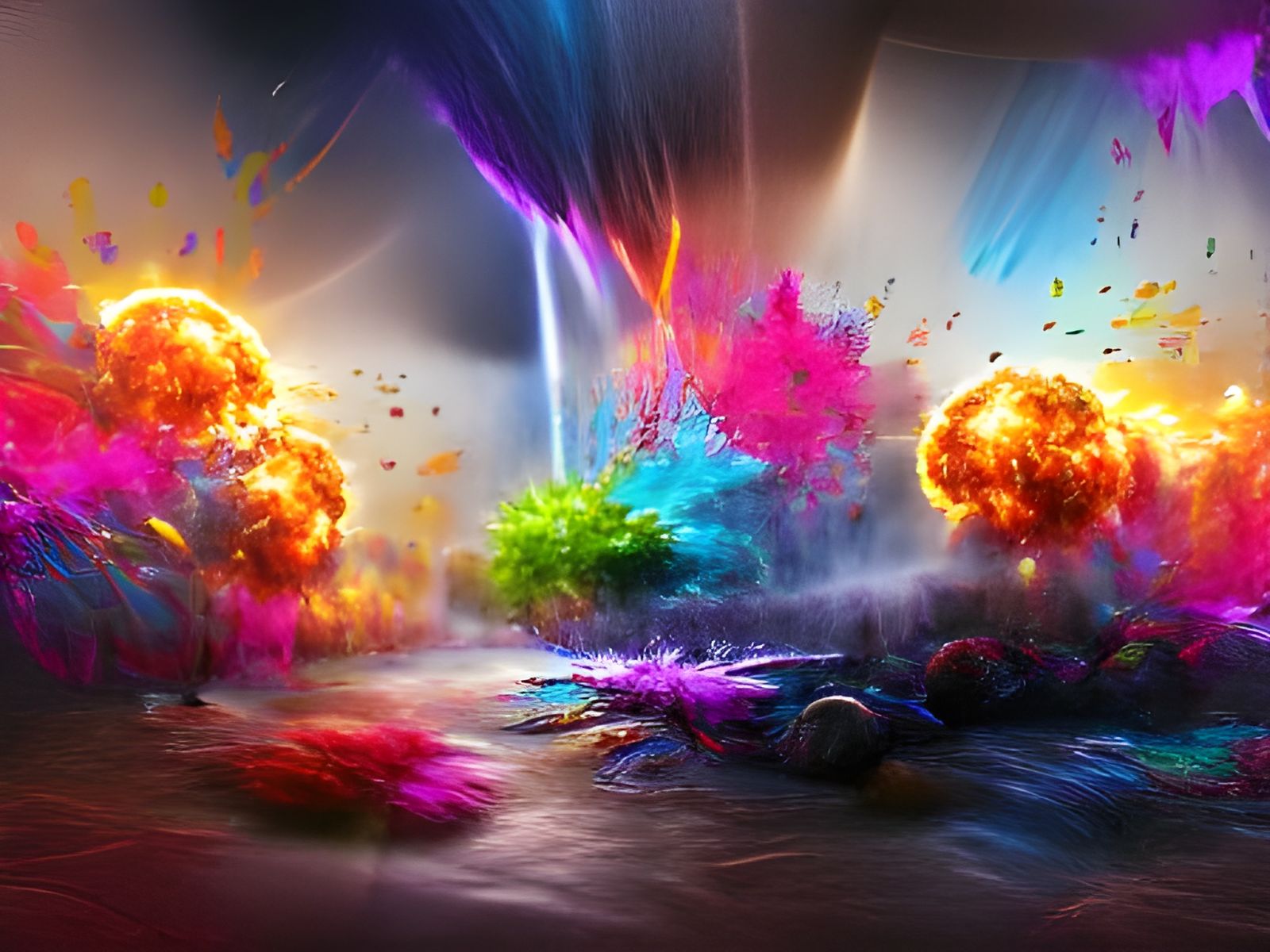 Colors explosion concept art - AI Generated Artwork - NightCafe Creator