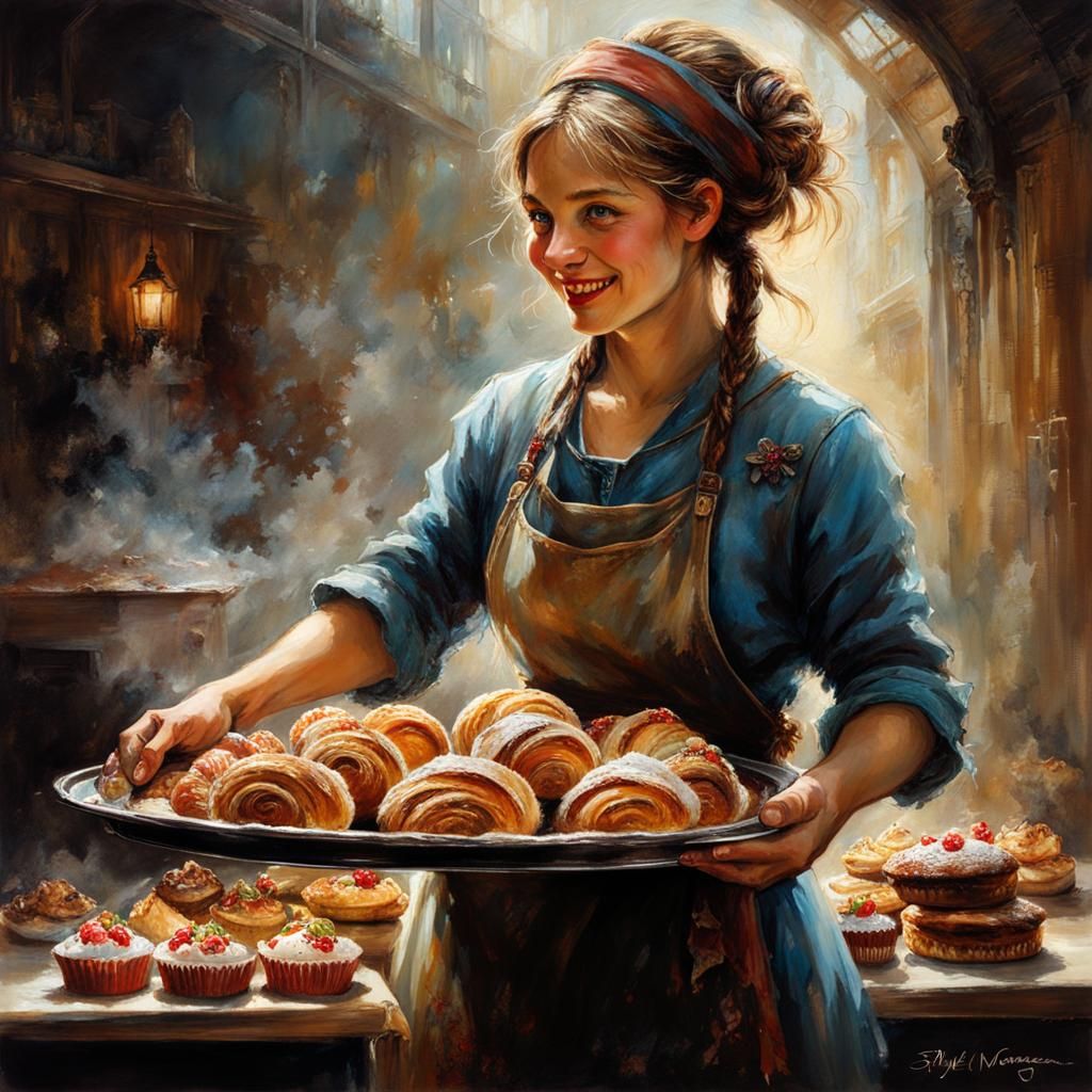 Morning pastries - AI Generated Artwork - NightCafe Creator