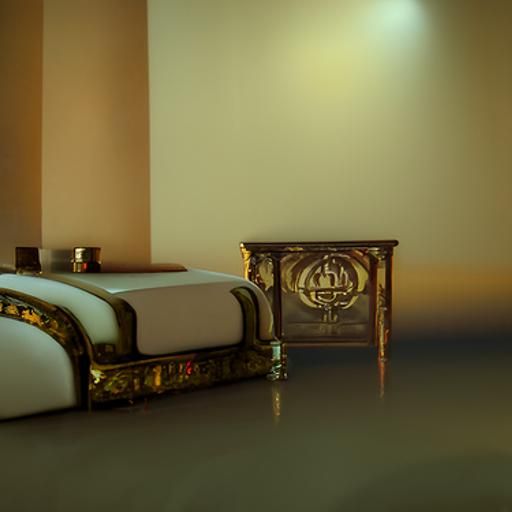 Lonely dim hotel room; beautifully lit; Ferdinand Knab (5); [8K 3D 8k ...