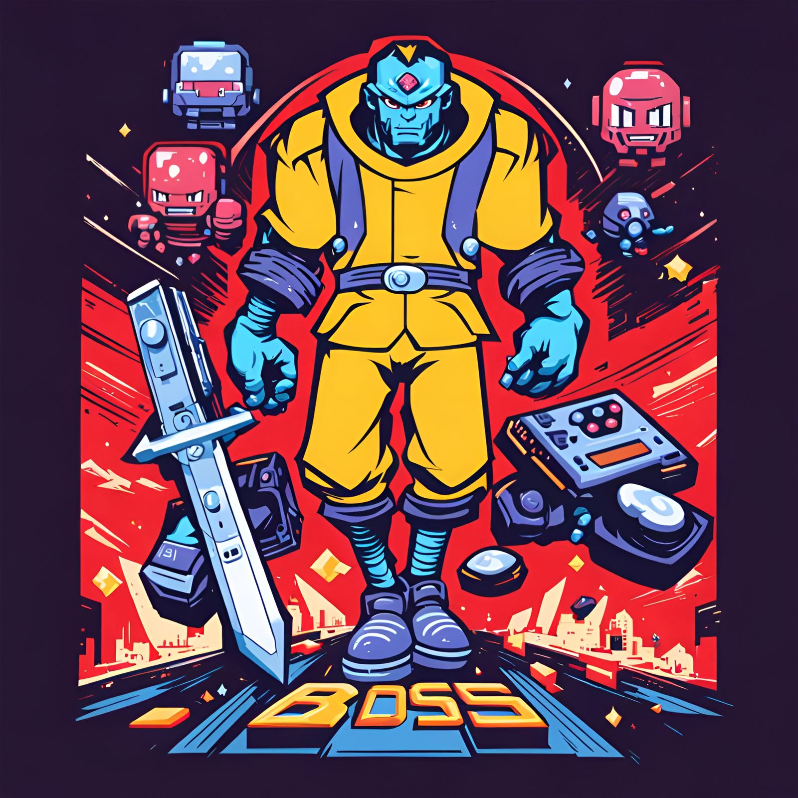 Video game playing alien, intergalactic champion - AI Generated Artwork ...