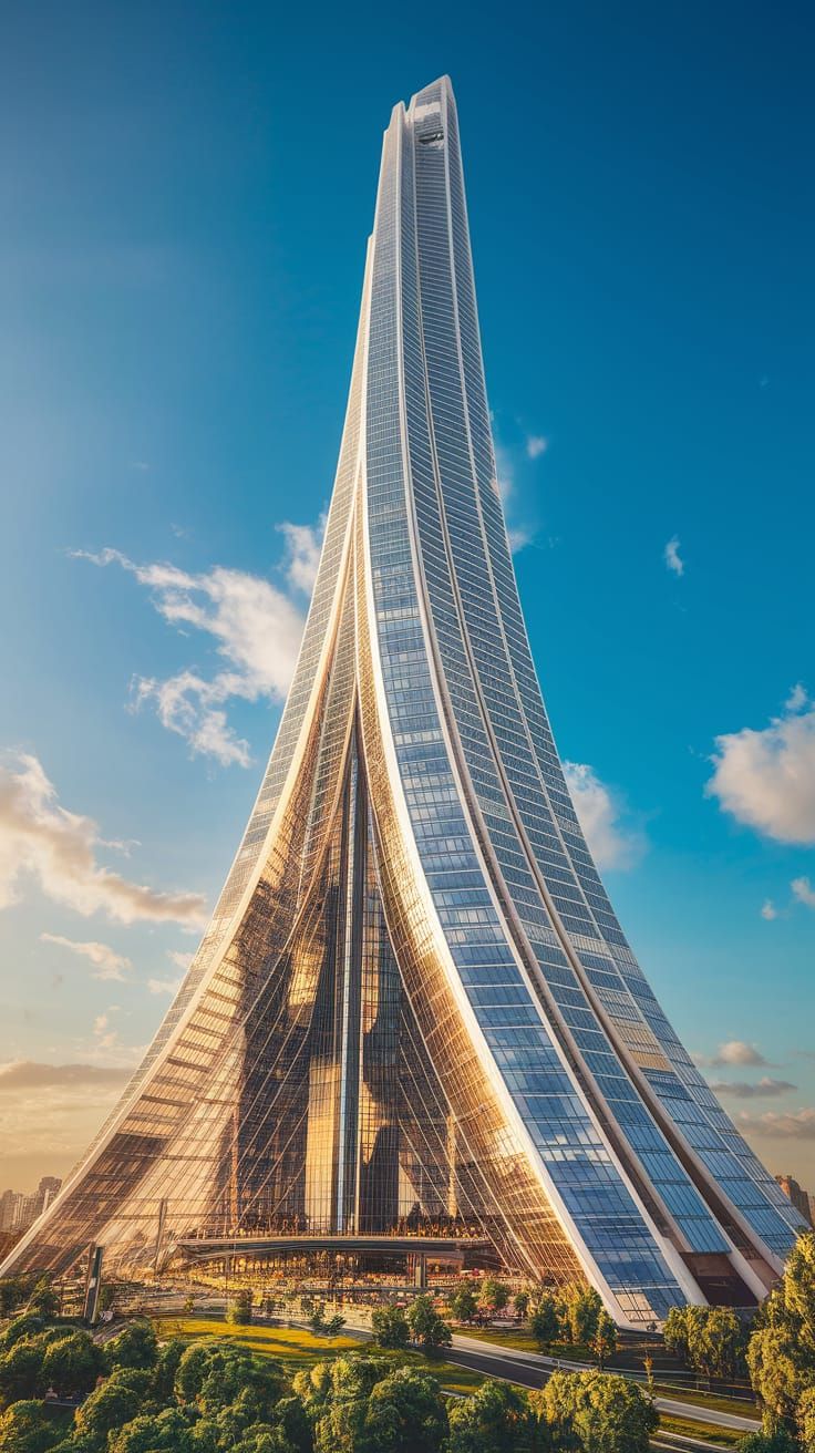 Neo-futuristic skyscraper - Neo-futuristic skyscraper