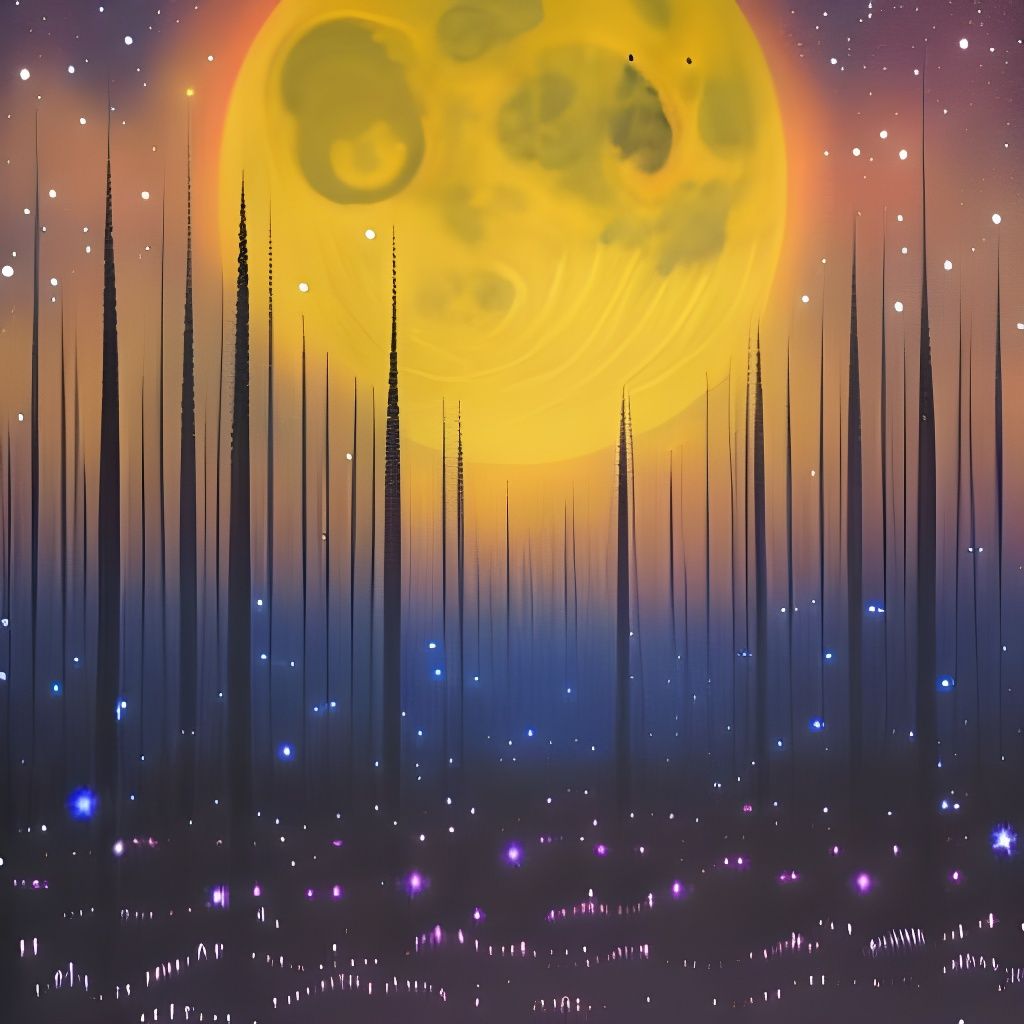 Mysterious Moon - AI Generated Artwork - NightCafe Creator