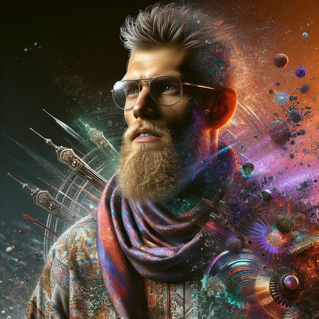 The Cosmic Man - AI Generated Artwork - NightCafe Creator