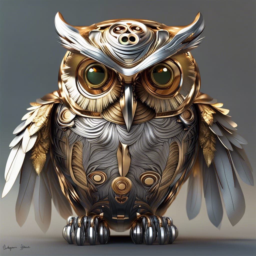 Bubo the Owl - AI Generated Artwork - NightCafe Creator