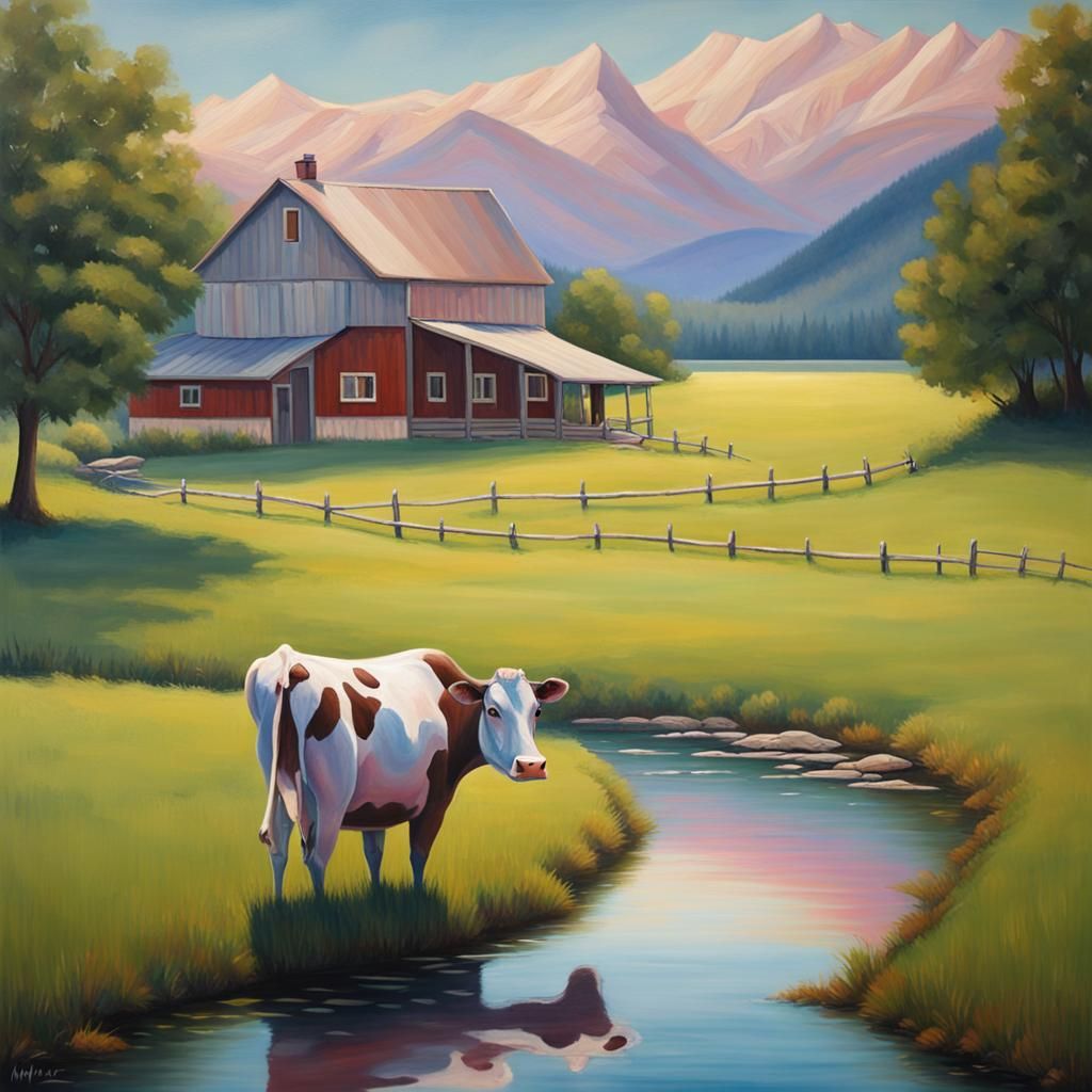 Farm - AI Generated Artwork - NightCafe Creator