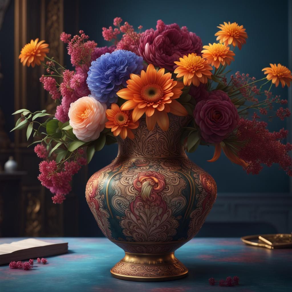 Flowers… - AI Generated Artwork - NightCafe Creator