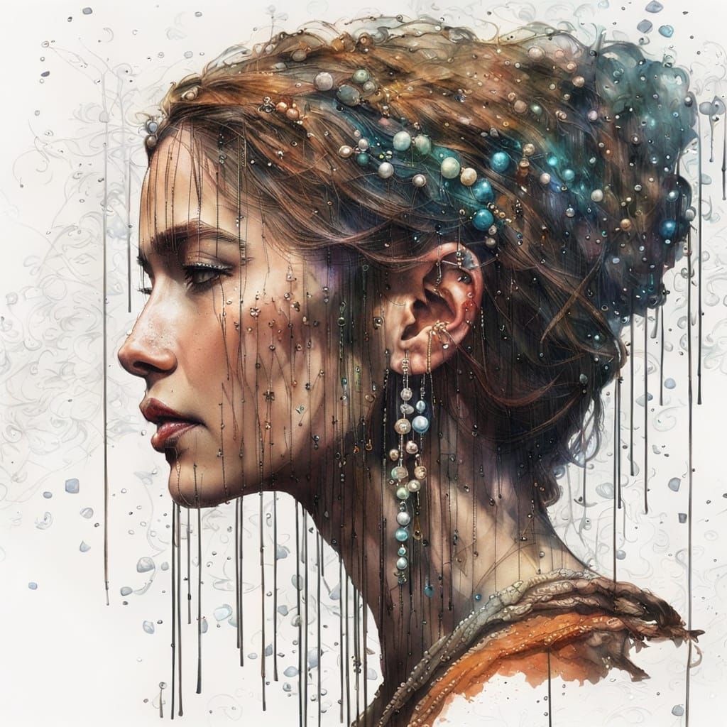 Gypsy - Gypsy in Digital Rain, Bohemian Cinematic Expression...