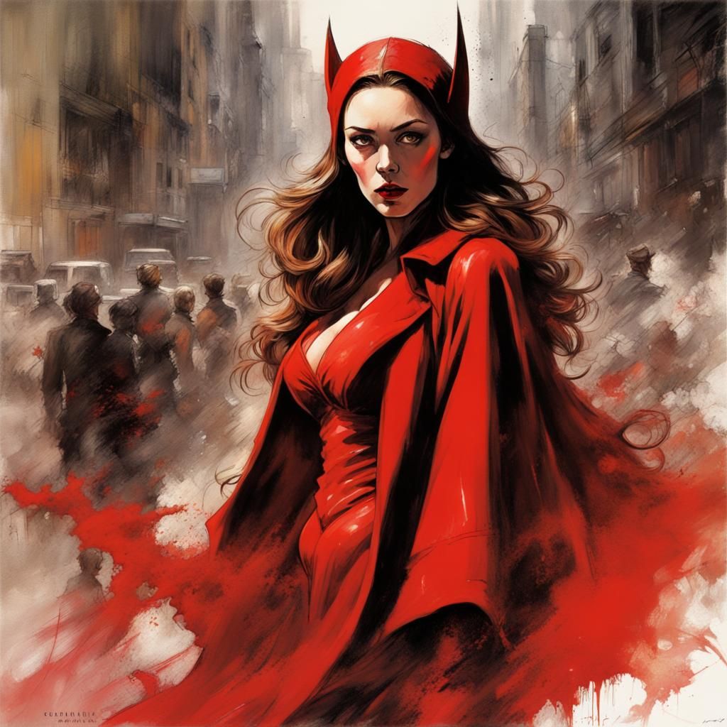 Scarlet Witch aka Wanda Maximoff - AI Generated Artwork - NightCafe Creator