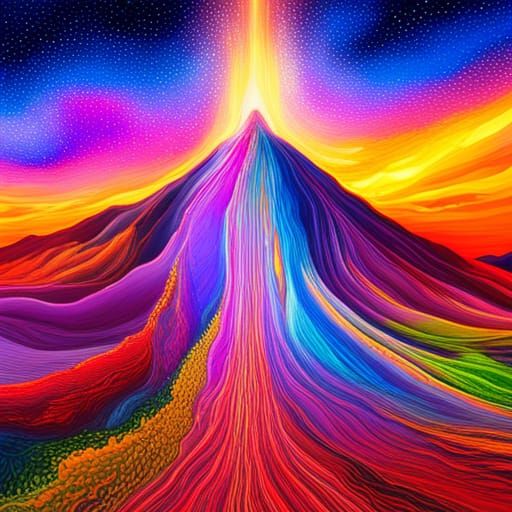 Kilauea volcano erupting, the colors are vivid and sharp, 8k resolution ...